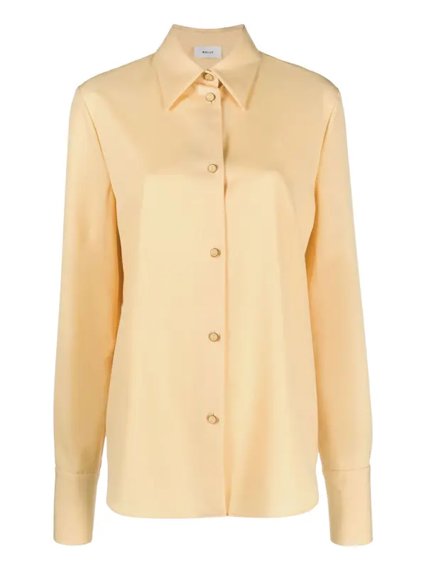 Bally Long-sleeve Piqué Shirt - Neutrals