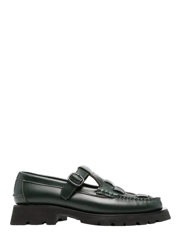 Hereu Soller Sport Leather Loafers - Green