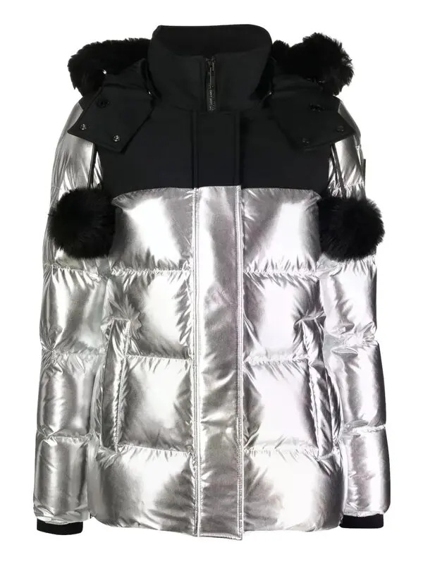 Moose Knuckles 3q Padded Hooded Jacket - Silver