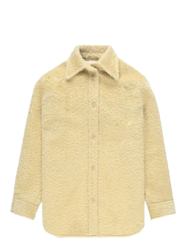 Isabel Marant Celiane Fleece Shirt Jacket - Neutrals