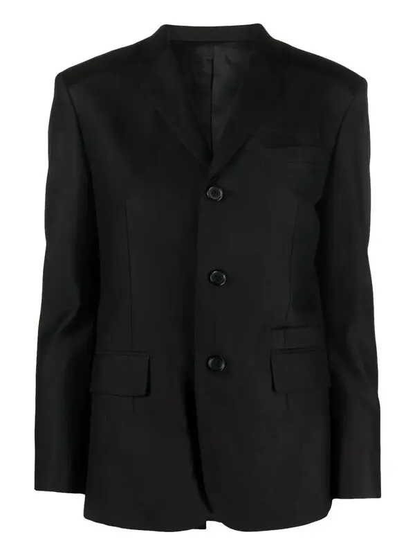 UNDERCOVERISM Bead-appliqué Wool Blend Blazer - Black