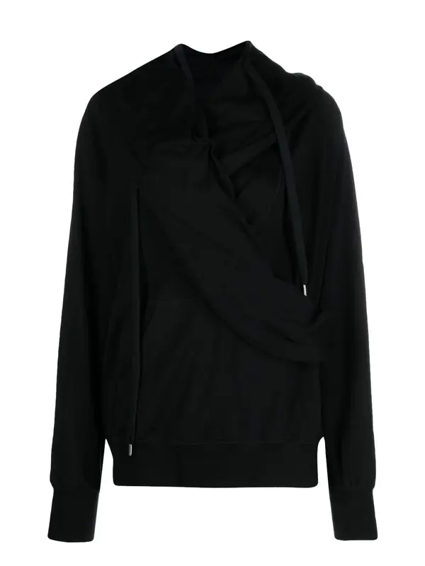 UNDERCOVERISM Draped Hoodie - Black