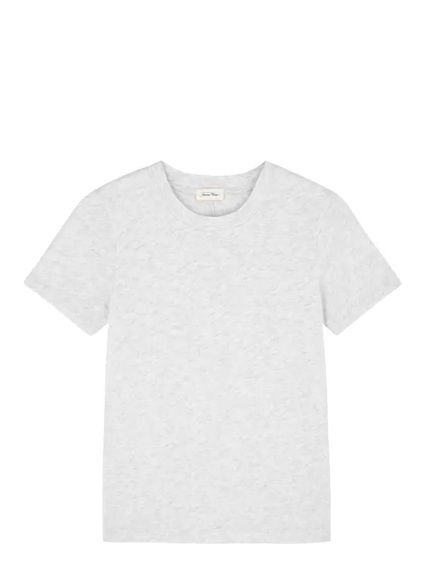 American Vintage Sonoma Slubbed Cotton T-shirt - Light Grey