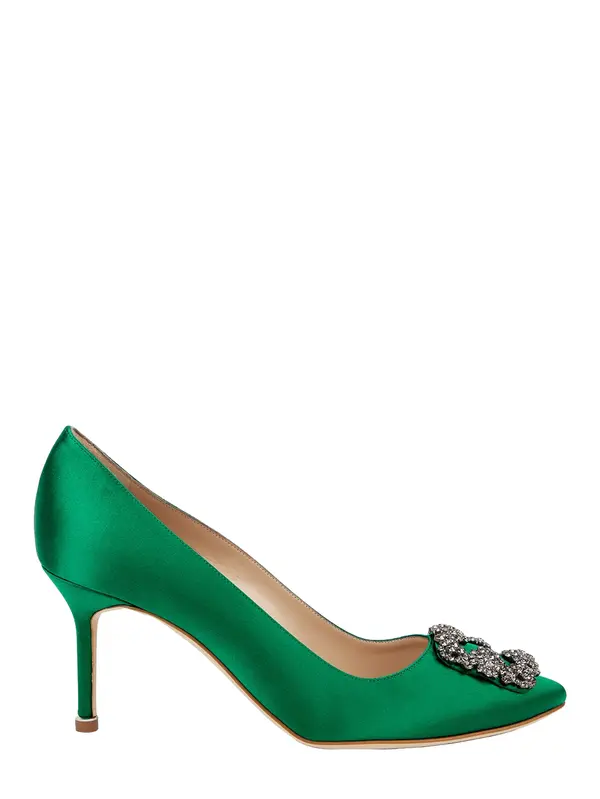 Manolo Blahnik Hangisi 70 Pumps - Green