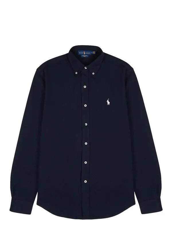Polo Ralph Lauren Piqué Cotton Shirt - Navy