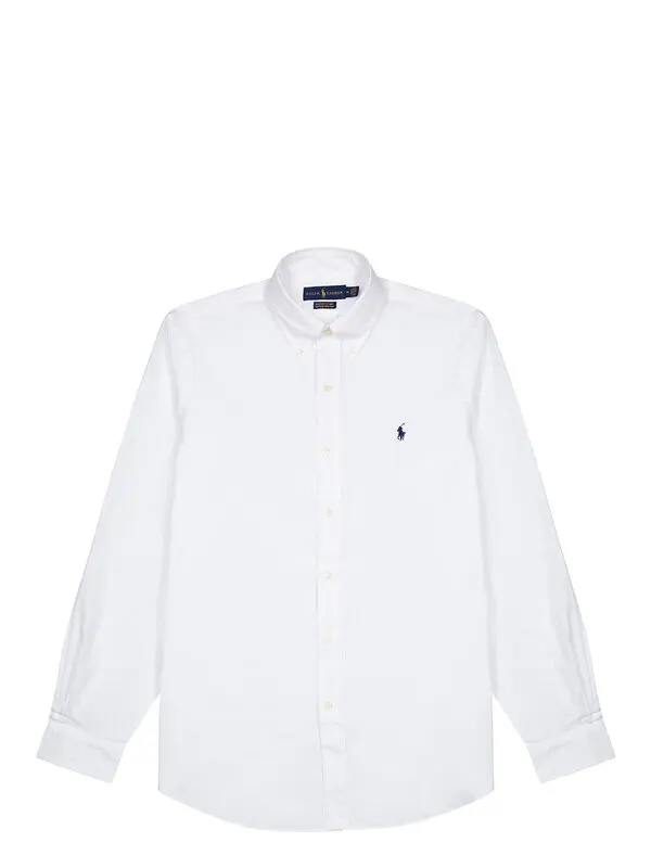 Polo Ralph Lauren Custom Cotton-poplin Shirt - White