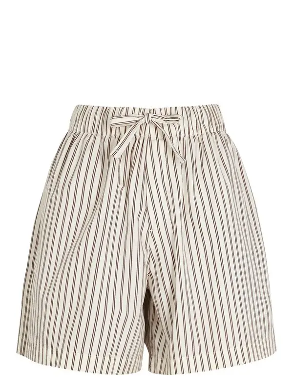 TEKLA Poplin Pyjama Shorts - White
