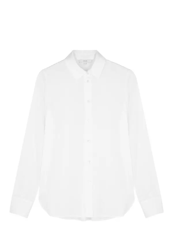 Vince Stretch-silk Shirt - White