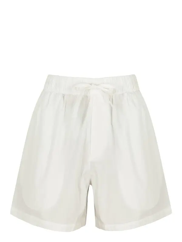 TEKLA Poplin Pyjama Shorts - White
