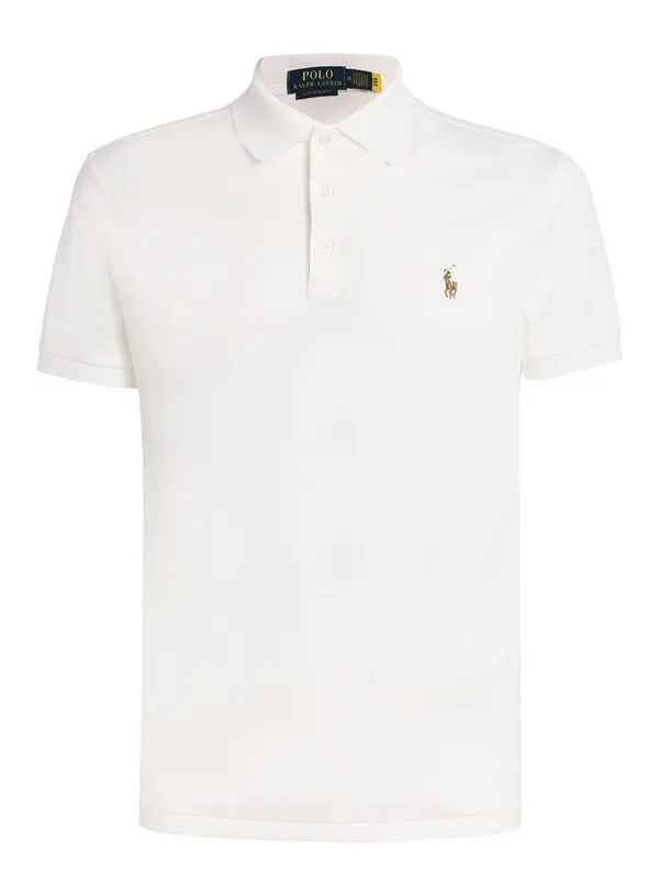 Polo Ralph Lauren Cotton Custom-fit Polo Shirt - White