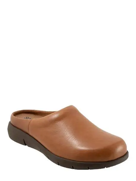 Softwalk Andria Leather Mule - Luggage