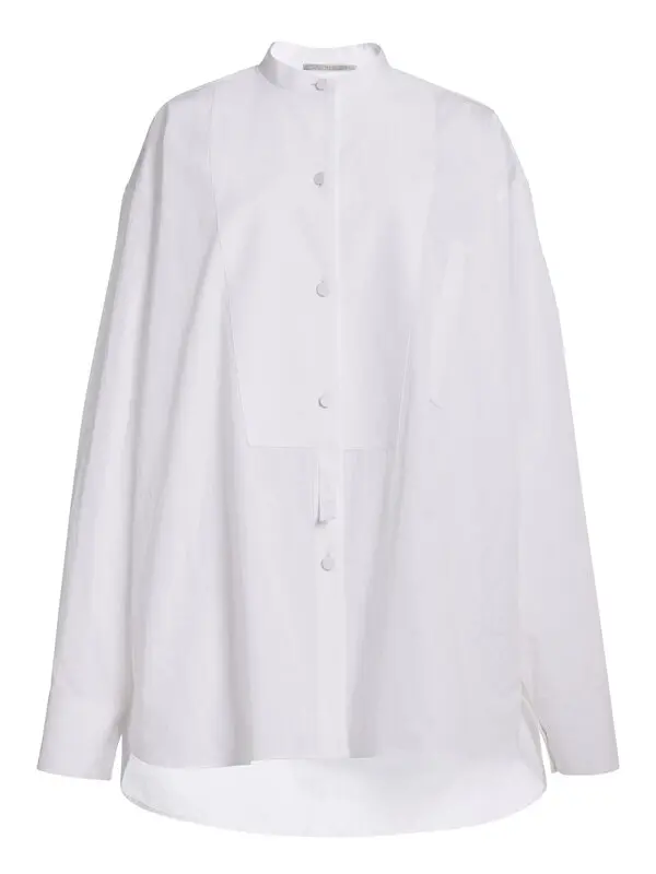 Stella McCartney Plastron Cotton Shirt - White