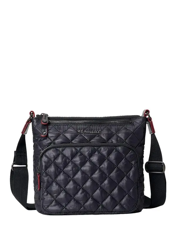 Mz Wallace Metro Scout Deluxe Quilted Crossbody Bag - Black