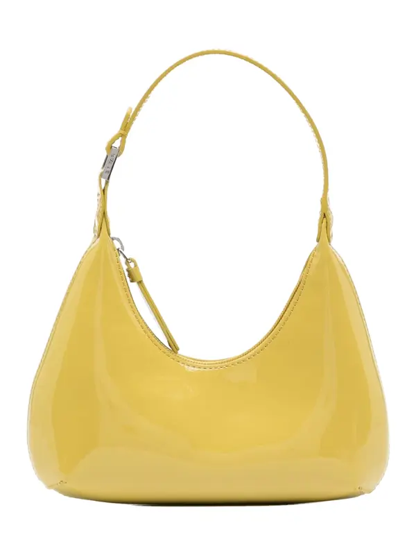 By Far Baby Amber Patent Leather Shoulder Bag - Green