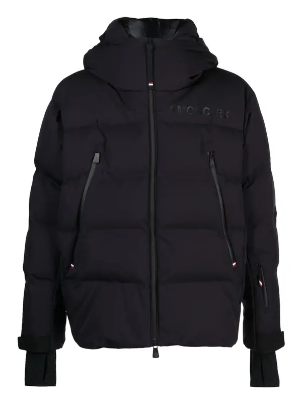 Moncler Quilted Hooded Jacket - Blue