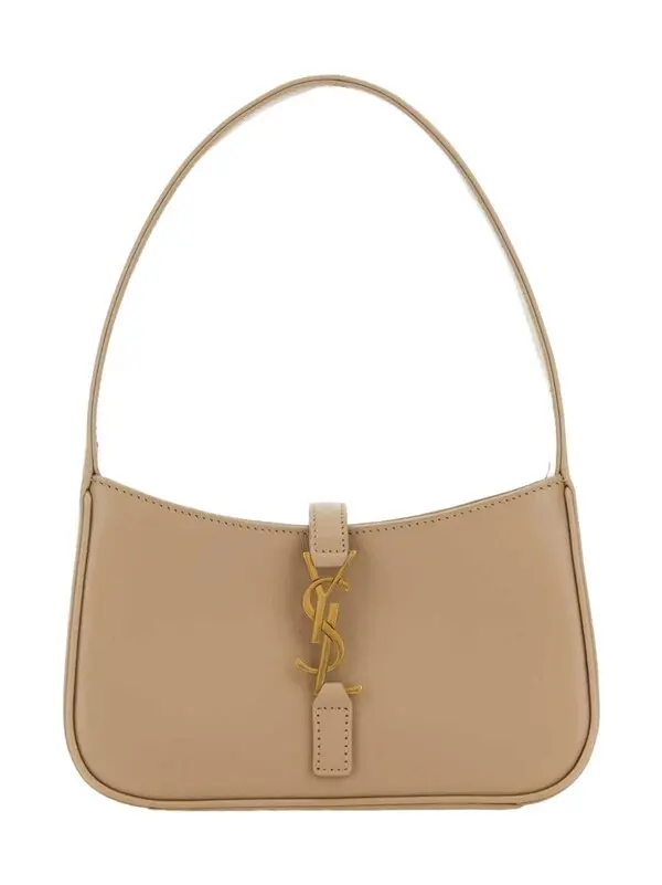 Saint Laurent Le 5 À 7 Leather Minibag - Neutrals