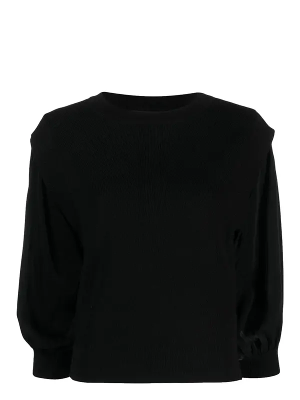 Dkny Long-sleeve Fine-ribbed Jumper - Black
