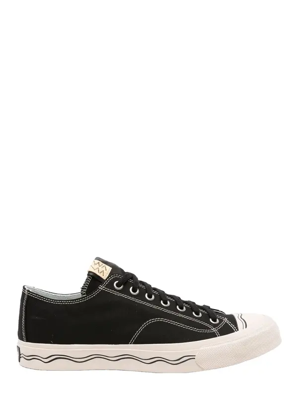 Visvim Seeger Lo Leather Sneakers - Black