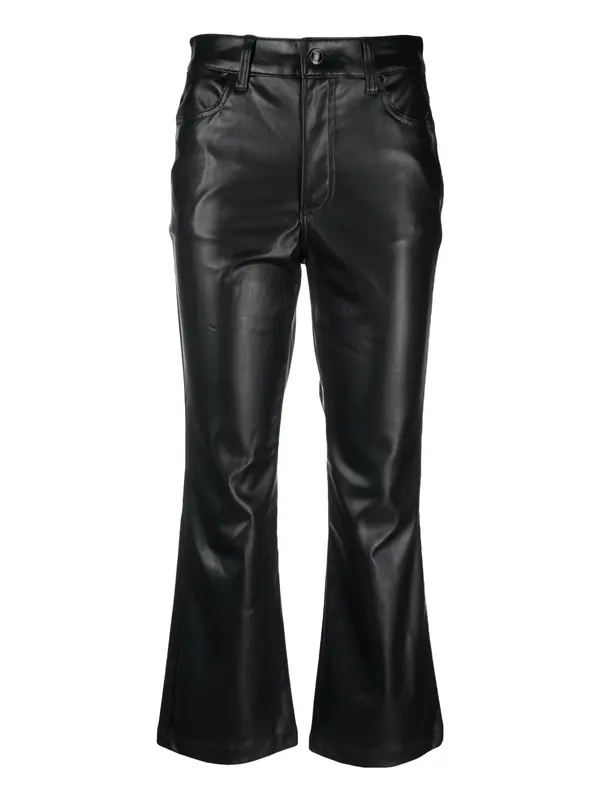Dkny Mid-rise Flared Trousers - Black