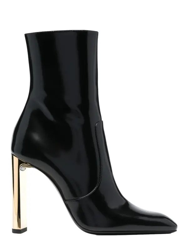 Saint Laurent Auteuil 100mm Leather Boots - Black