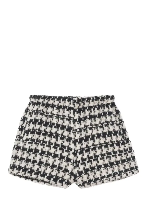 ANINE BING Lyle Houndstooth Shorts - Black