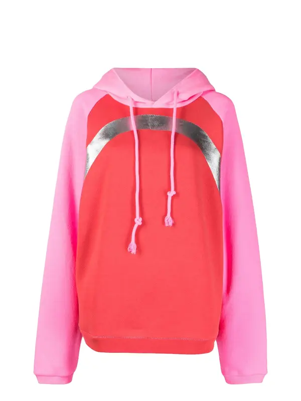 ERL Colour-blocked Cotton Hoodie - Pink