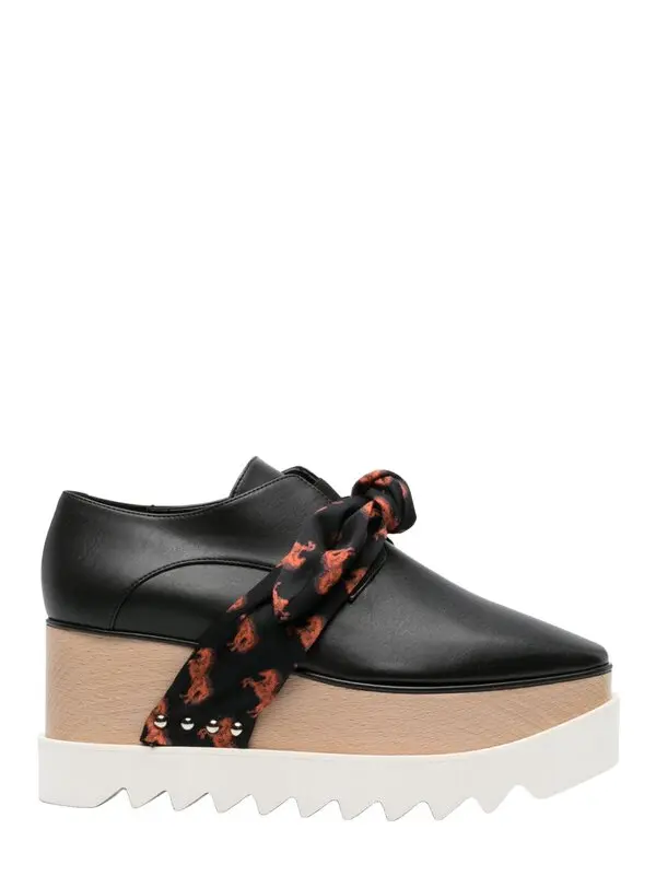 Stella McCartney Elyse Lace-up Platform Shoes - Black