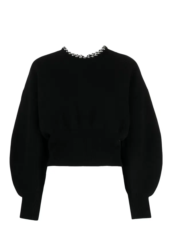 Alexander Wang Ball Chain Embellished Jumper - Black