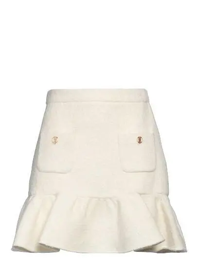 Sandro Flared Mini Skirt - White