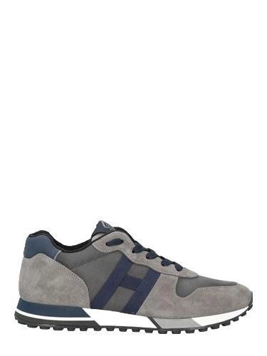Hogan Sneakers Taupe Size Leather, Textile Fibers - Grey