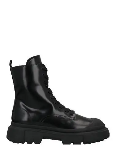 Hogan Leather Ankle Boots - Black