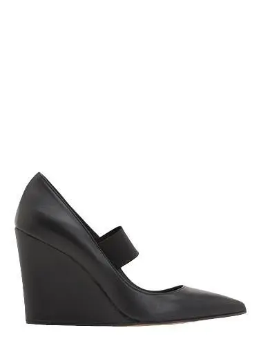 8 BY YOOX Leather Pointed-toe Platform Pumps - Black