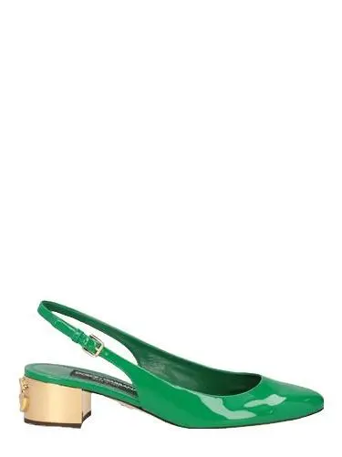 Dolce & Gabbana Pumps In Calfskin Leather - Green