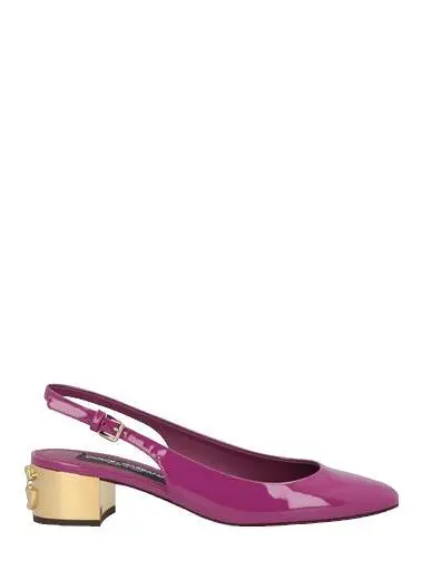 Dolce & Gabbana Pumps In Calfskin Leather - Purple