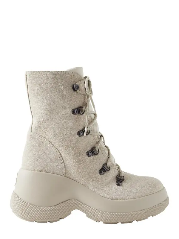 Moncler Resile Trek Ankle Boots - Ecru