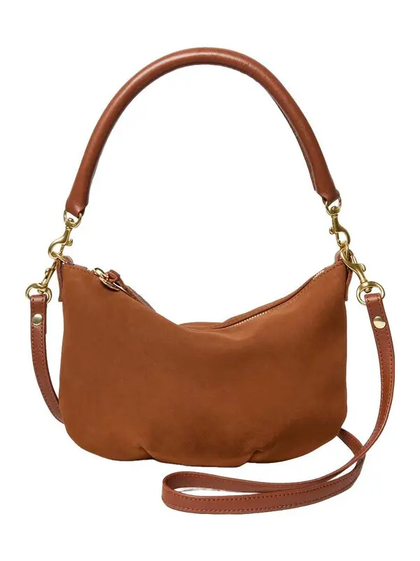 Clare V. Petit Moyen Woven Messenger Bag - Hazelnut