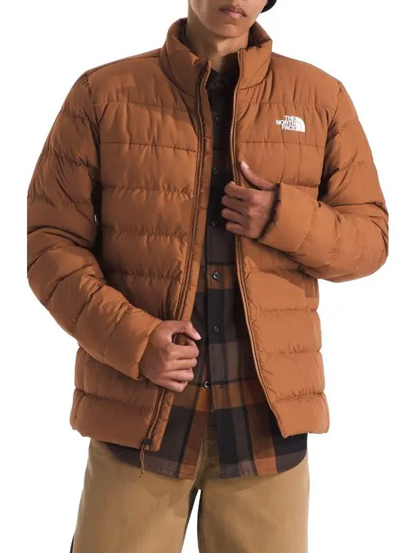 The North Face Aconcagua 3 Durable Water Repellent Parka - Burnt Umber