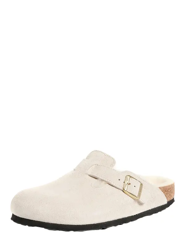 BIRKENSTOCK Boston Shearling Clogs - Antique White/antique White