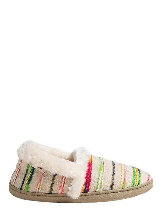 Minnetonka Dina Slippers - Ivory Pattern