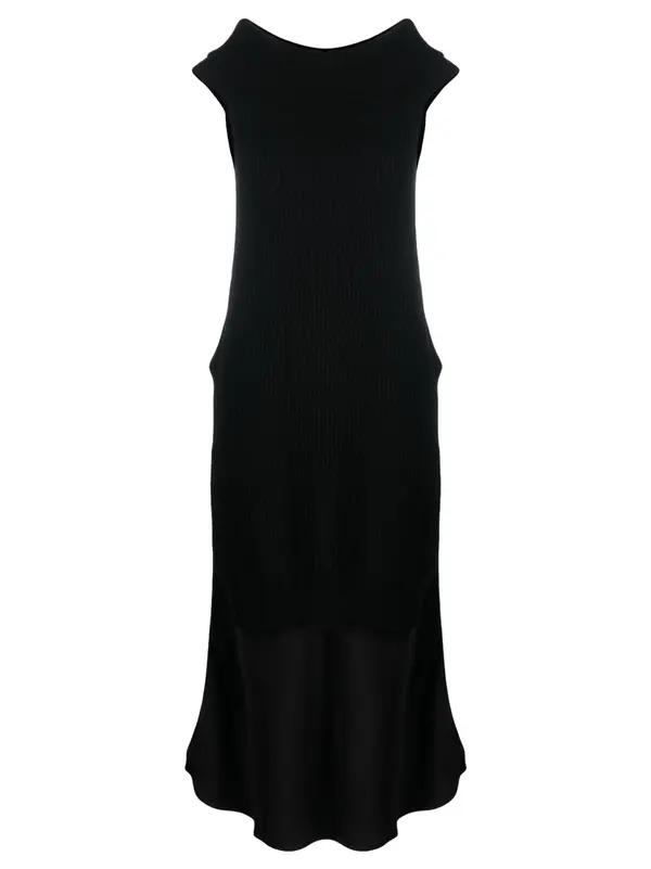 SEMICOUTURE Off-shoulder Maxi Dress - Black