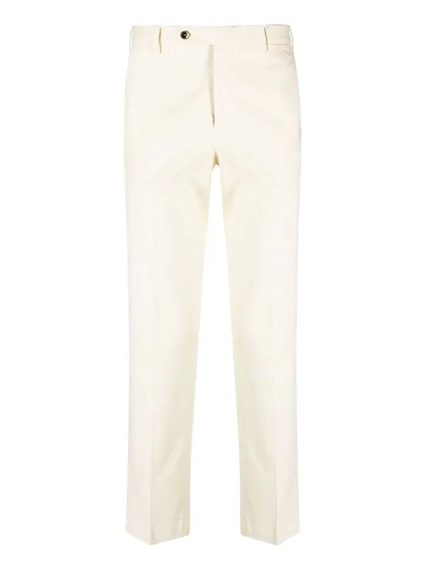 PT TORINO Slim-cut Chino Trousers - Neutrals