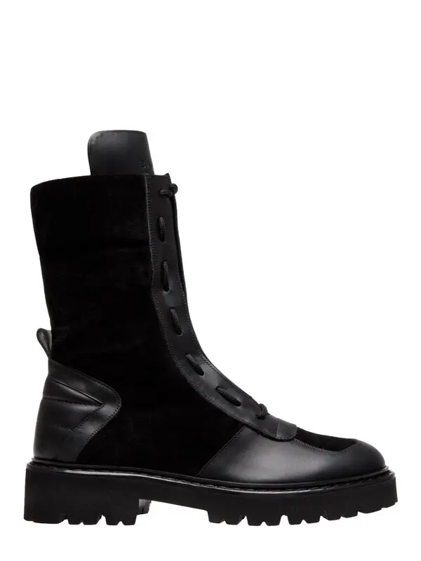 Bally Enga Panelled Ankle Boots - Black