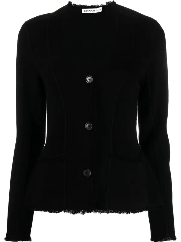 Simkhai Medina Single-breasted Blazer - Black