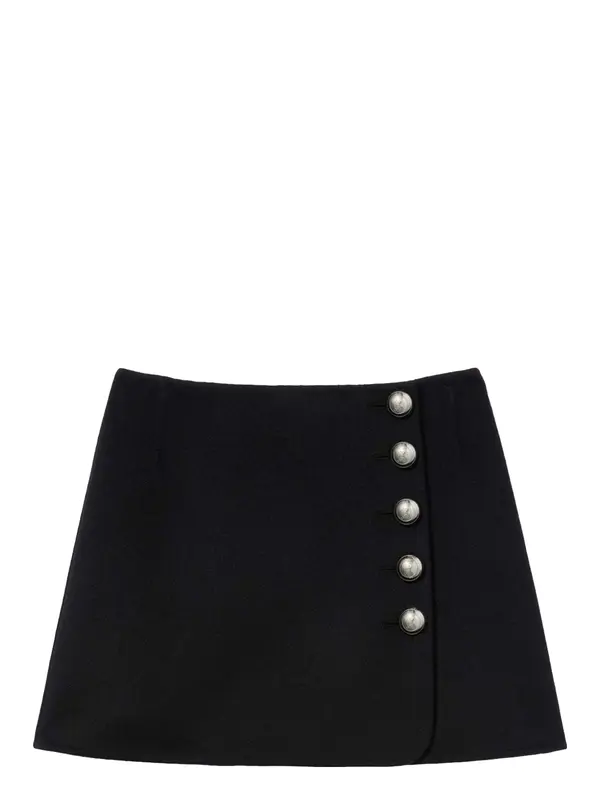 Emilio Pucci Wool Miniskirt - Black