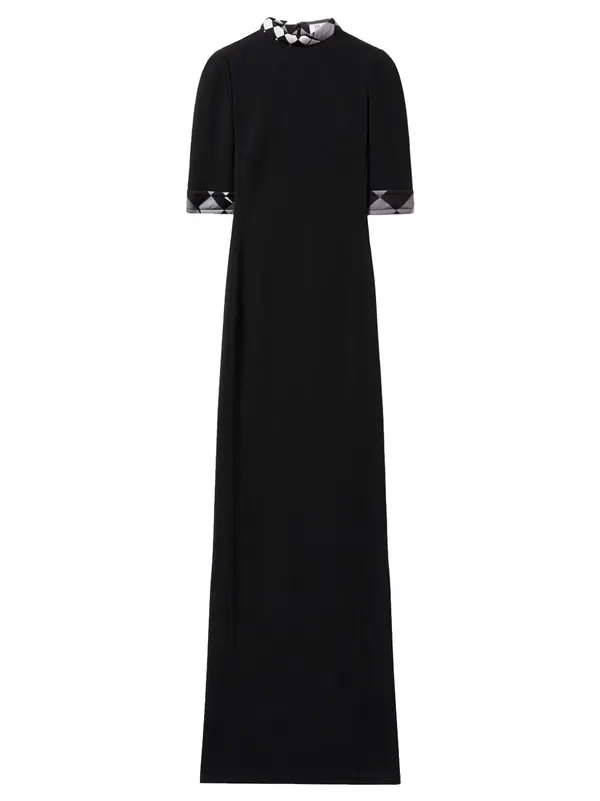 Emilio Pucci Giardino-trim Maxi Dress - Black