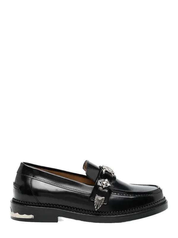 Toga Round-toe Loafers - Black