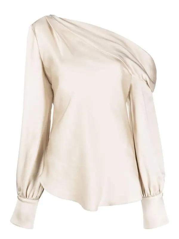 Simkhai Alice One-shoulder Top - Neutrals