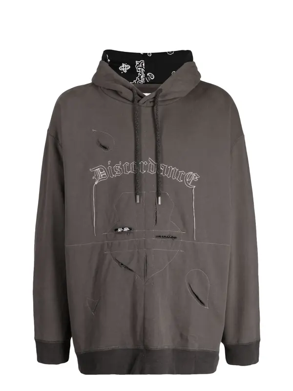 CHILDREN OF THE DISCORDANCE Logo-embroidered Hoodie - Grey