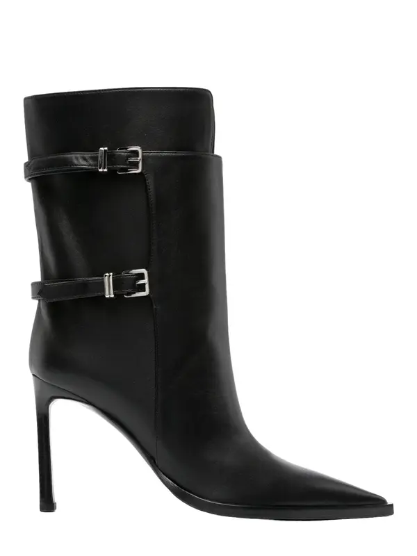 SERGIO ROSSI Sr Thalestris 95mm Leather Boots - Black