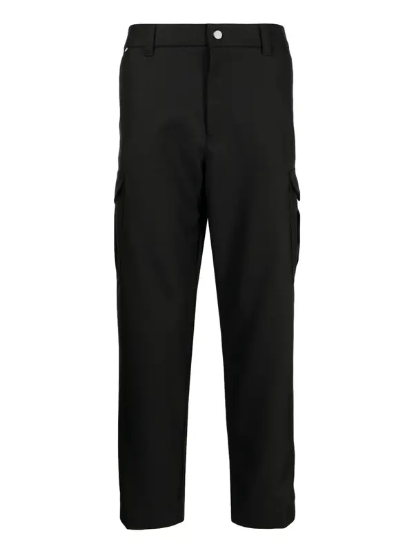 BOSS Mid-rise Tapered-leg Trousers - Black